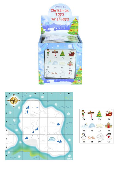 Christmas Treasure Map Game 19.5cm x 19.5cm - Stationery Wholesale