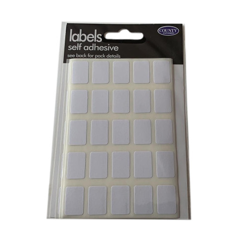 Pack of 175 12x18mm Self Adhesive White Labels Stickers - Stationery ...