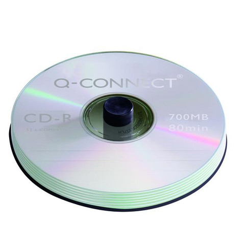 Q-Connect CD-R 700MB/80minutes Spindle (Pack of 50) - Stationery Wholesale