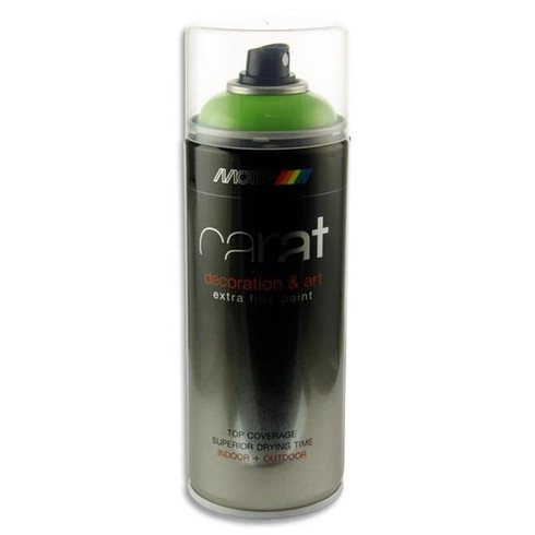 400ml Can Art Lime Green Spray Paint by Carat - Stationery Wholesale