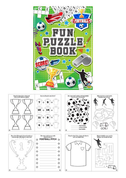 Mini Football Puzzle Book 10.5x14.5cm - Stationery Wholesale