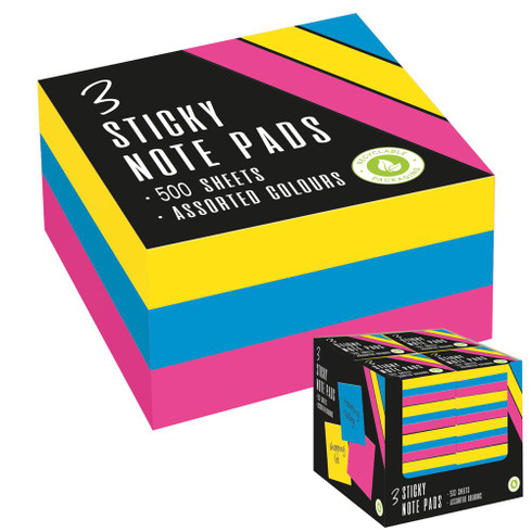 500 Sheets Sticky Notes - Stationery Wholesale