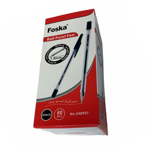 Box of 50 Black Ball Point Pens - Stationery Wholesale