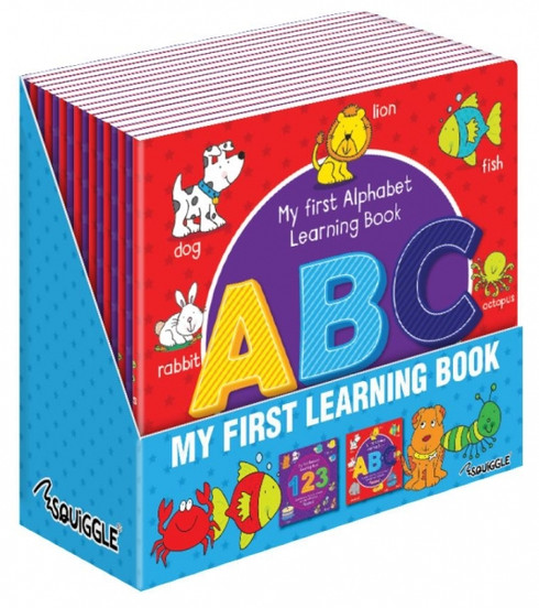Single 21x21cm My First Alphabets OR Numbers Book - Stationery Wholesale