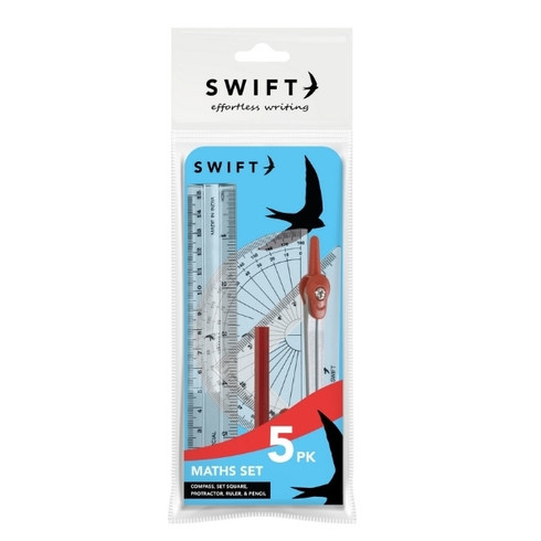 5 Pieces Maths Set - Stationery Wholesale