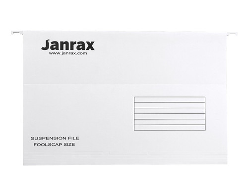 Pack of 50 White Foolscap Suspension Files - Stationery Wholesale