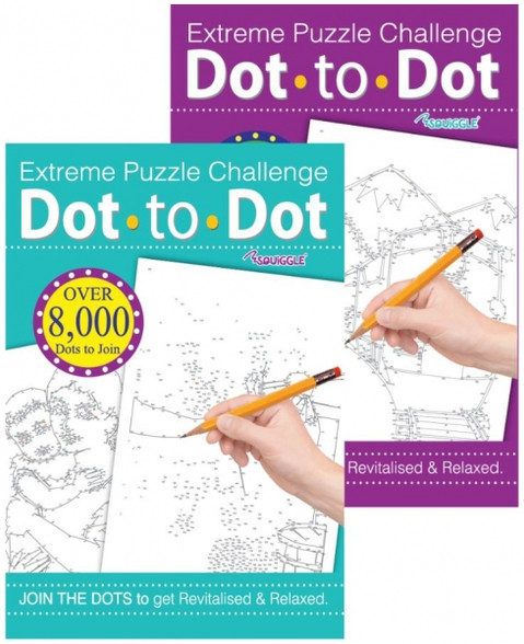 Single A4 24 Sheets Extreme Dot-to-Dot Puzzle Challenge Book ...