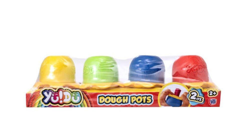 Pack of 4 Yudu 2 Oz Dough Pots - Stationery Wholesale