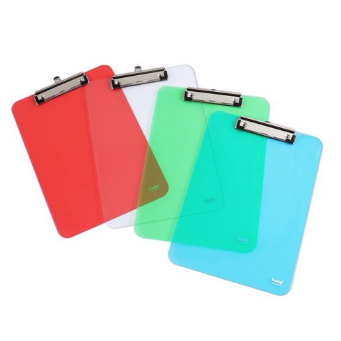A4 Coloured Translucent Clipboard Writing Board with cm/Inch Engraved ...