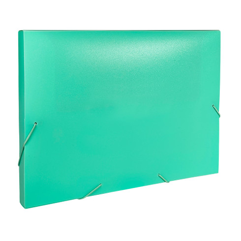 Pastel Green A4 Elastic Closure Box File - Stationery Wholesale