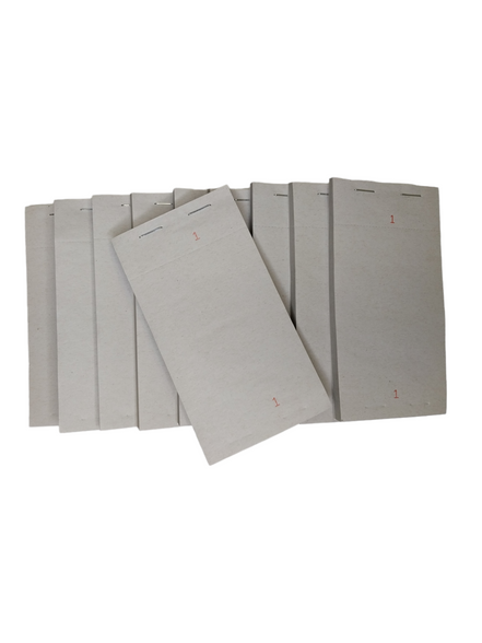 Pack of 10 76mm x 140mm Plain White Numbered Service Pads - Stationery ...