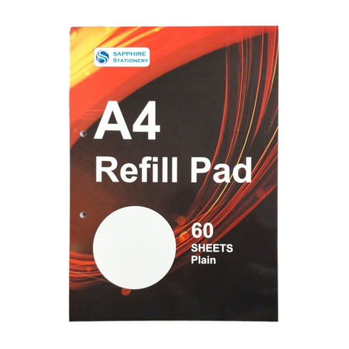 60 Sheets A4 Plain Refill Pad - Stationery Wholesale