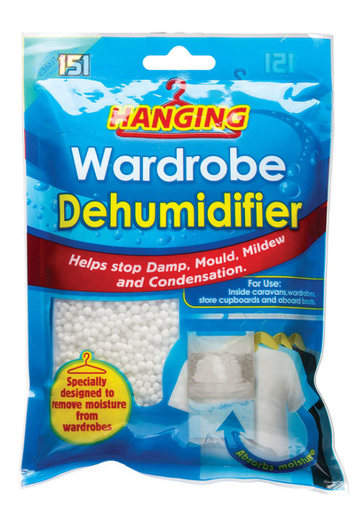 Pack of 12 Hanging Wardrobe Dehumidifiers 180g - Stationery Wholesale