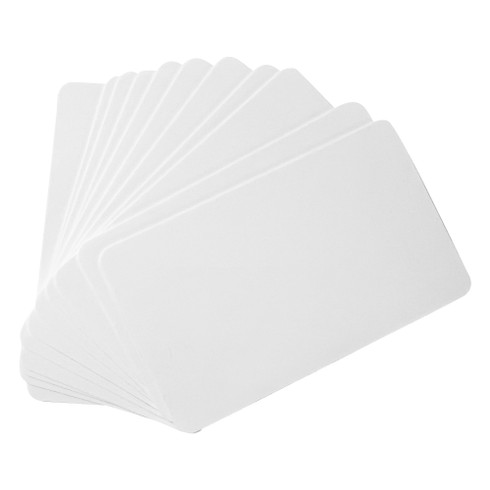 Pack of 12 5x3" Dry Wipe Whiteboards - Presentation Card Size ...