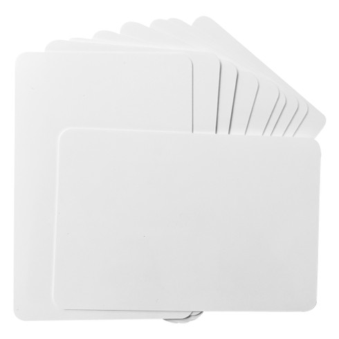 Pack of 12 6x4" Dry Wipe Whiteboards - Presentation Card Size ...