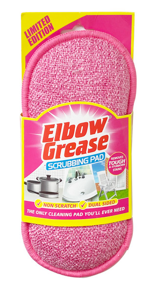 Elbow Grease Pink Scrubbing Pad - Stationery Wholesale