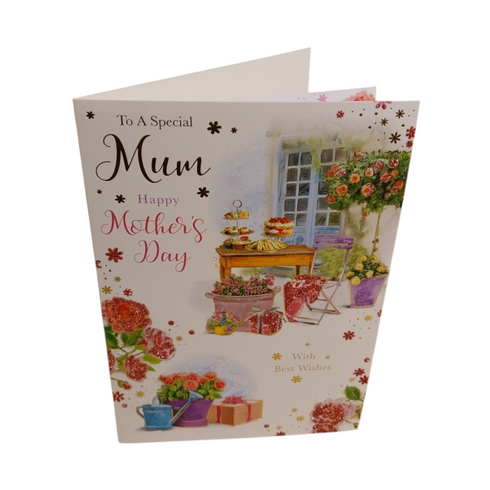 To A Special Mum Garden Scene Design Mother's Day Card - Stationery ...