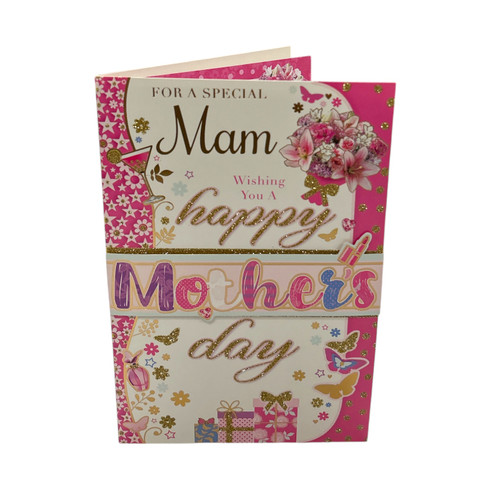 For A Special Mam Beautiful Pink Floral and Gift Design Mother's Day ...