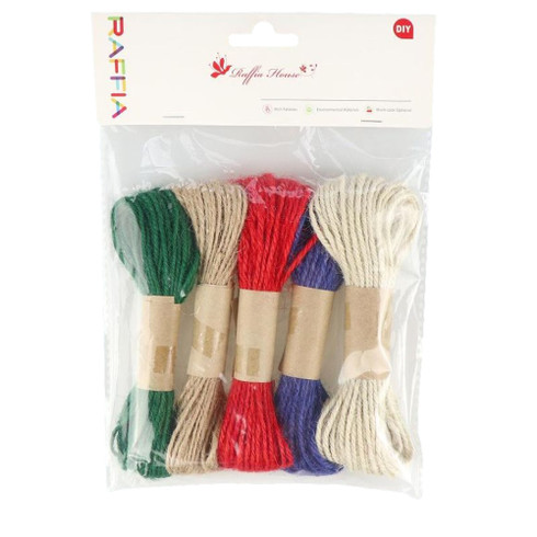 Pack of 5 Assorted Three Strand Hemp Ropes - Stationery Wholesale