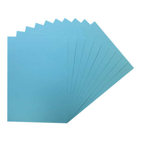 Pack of 50 A5 Light Blue Coloured Card 160gsm Sheets - Stationery Wholesale