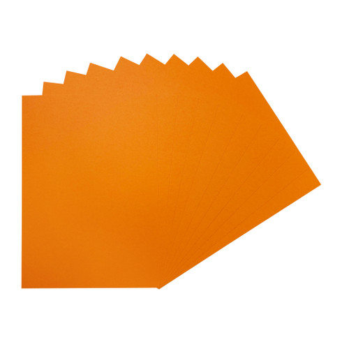 Pack of 50 A4 Orange Coloured Card 160gsm Sheets - Stationery Wholesale