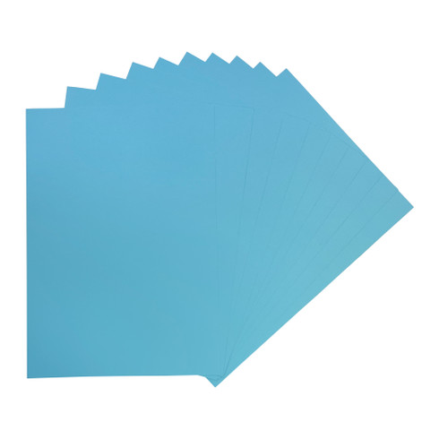 Pack of 50 A4 Light Blue Coloured Card 160gsm Sheets - Stationery Wholesale