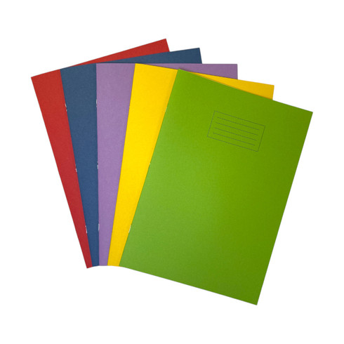 Pack of 10 Janrax A4+ Assorted 48 Page Feint Ruled and Margin Exercise ...