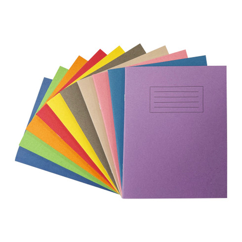 Pack of 10 Janrax 9x7" Assorted 80 Page Feint Ruled with Margin ...