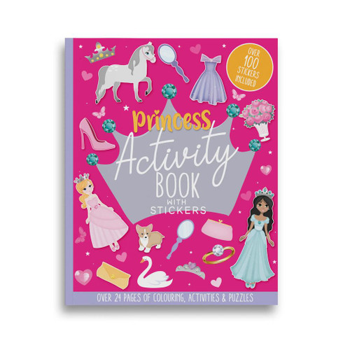 24 Pages Princess Theme Activity Book with Stickers - Stationery Wholesale
