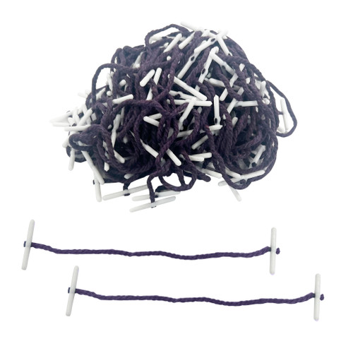 Pack of 1000 127mm Plastic End Violet Treasury Tags - Stationery Wholesale