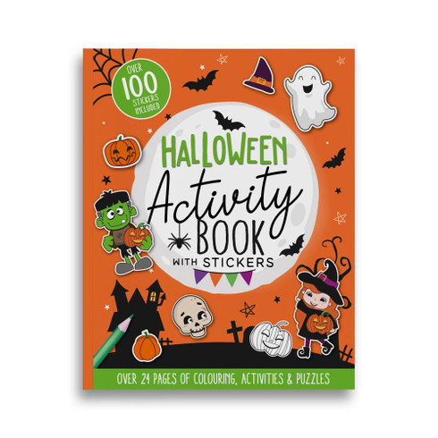 Pack of 12 Halloween Activity Books with Stickers - Stationery Wholesale
