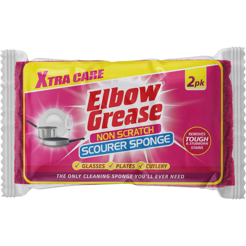 Pack of 2 Elbow Grease Non Scratch Scourer Sponge - Stationery Wholesale