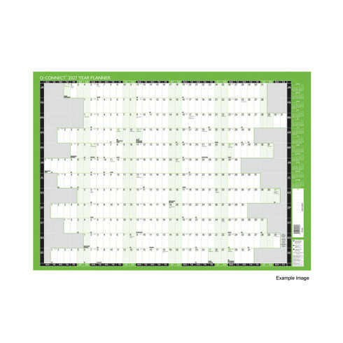 Janrax 2027 Year Planner Unmounted - 855 x 610mm - Stationery Wholesale