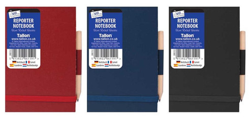 Police Style Notebook with Elastic Closure and Pencil - Stationery ...