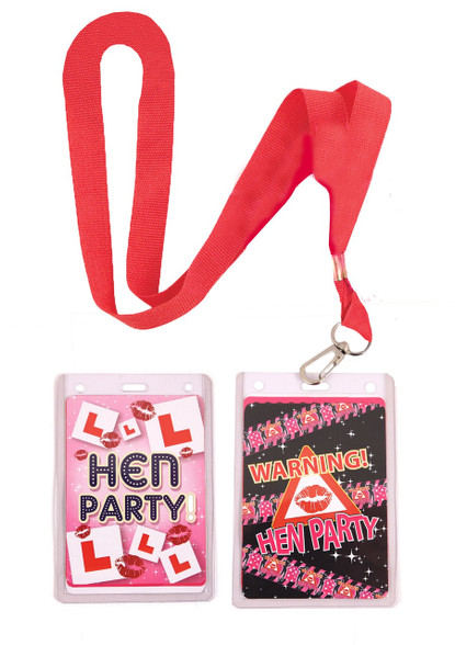 Hen Party Pass on Lanyard 11.5 X 8cm - Stationery Wholesale