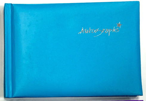 Blue Autograph Book 100 pages - Signature End of Term School Leavers ...