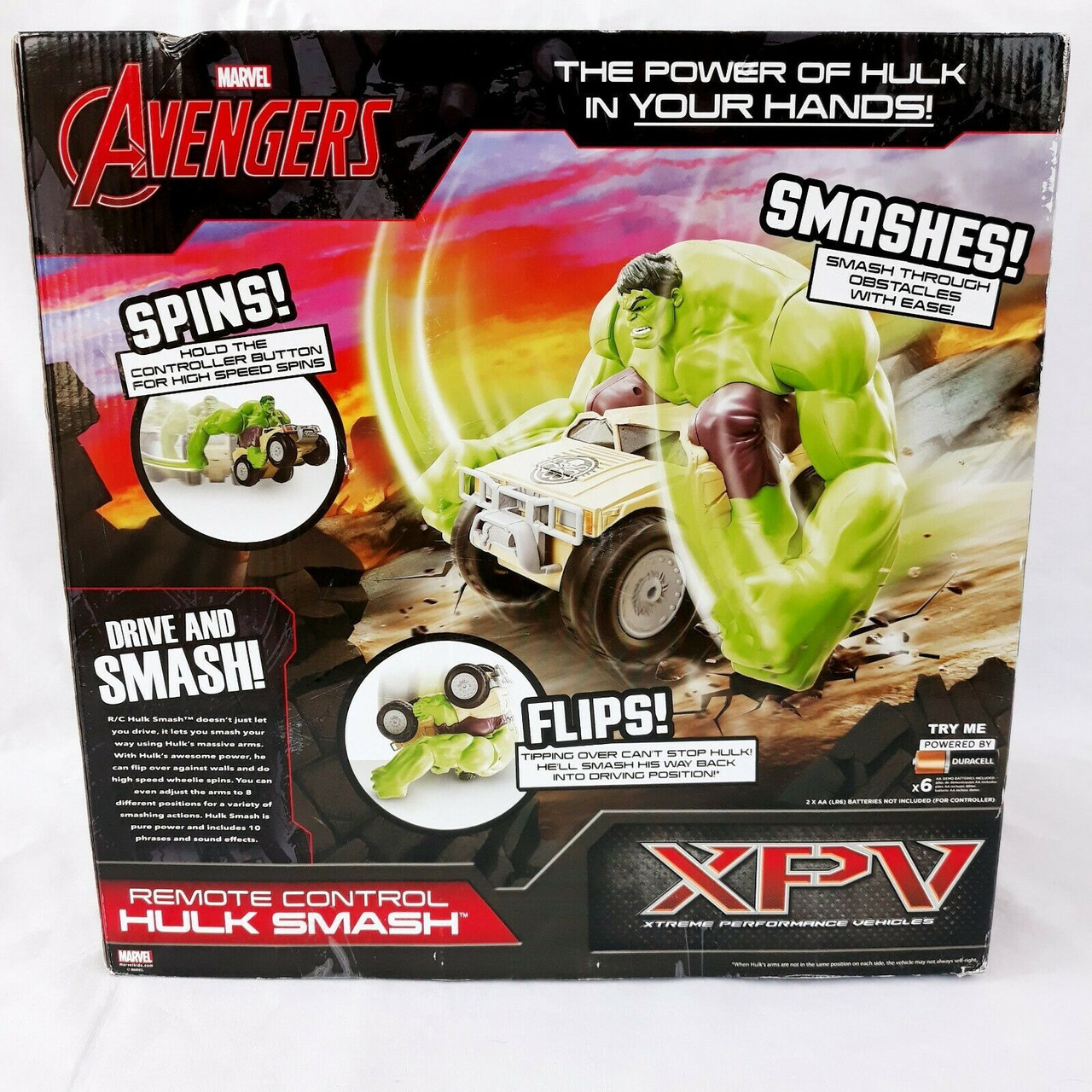Marvel Avengers XPV Remote Control Hulk Smash 2.4GHZ Car