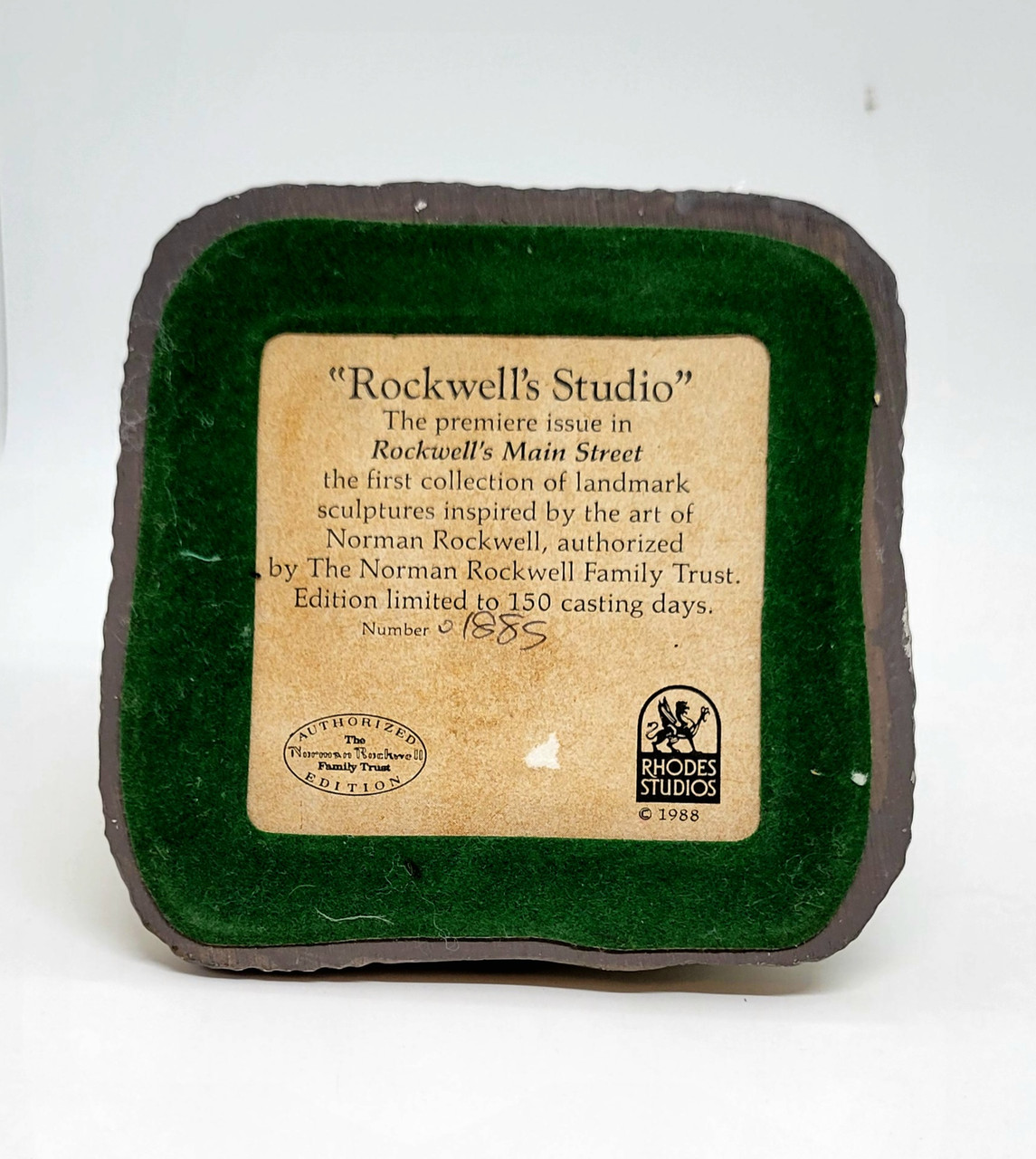 Rhodes Studios 1988 Rockwell's Main Street Collection - Rockwell's Studio