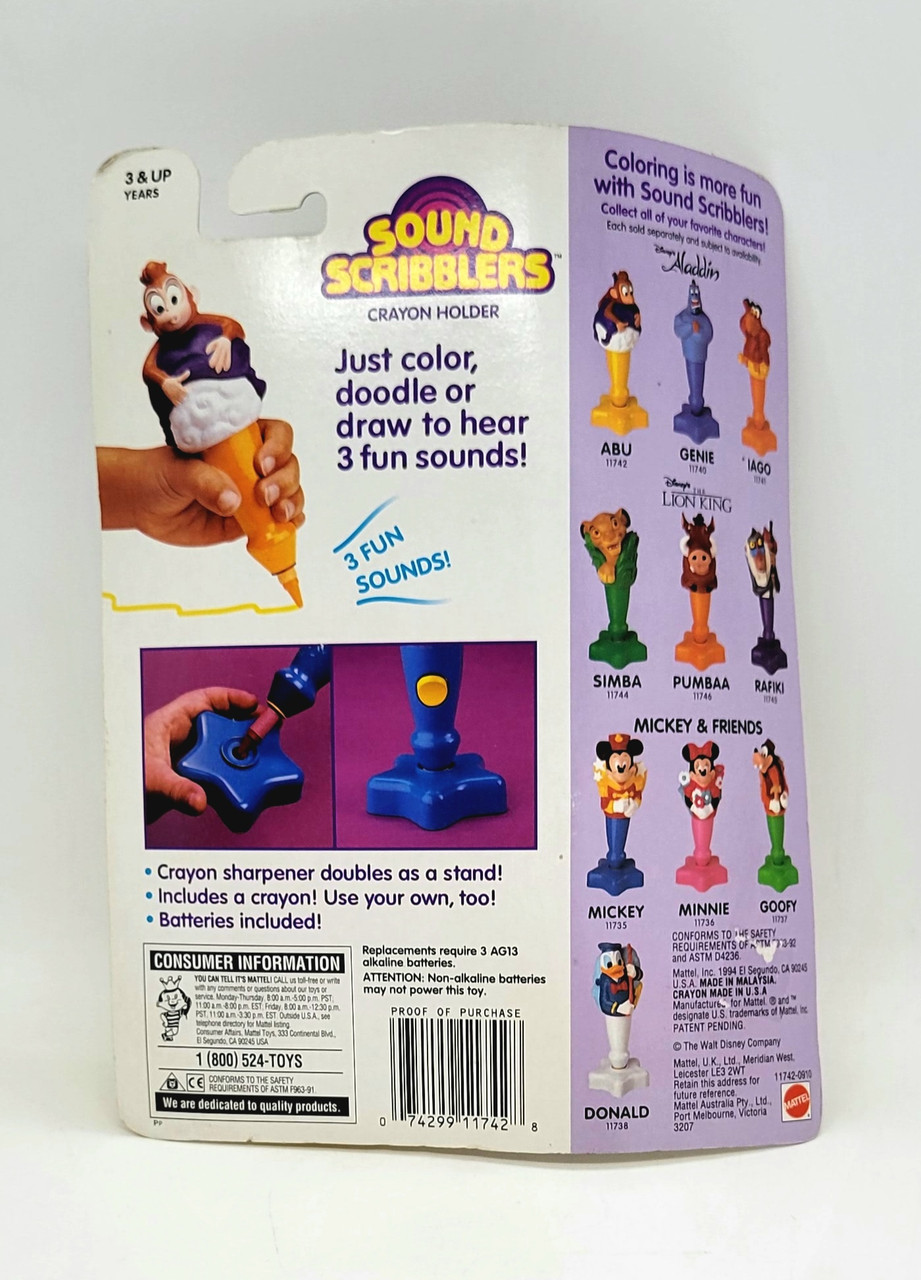 Disney's Aladdin Abu Sound Scribblers