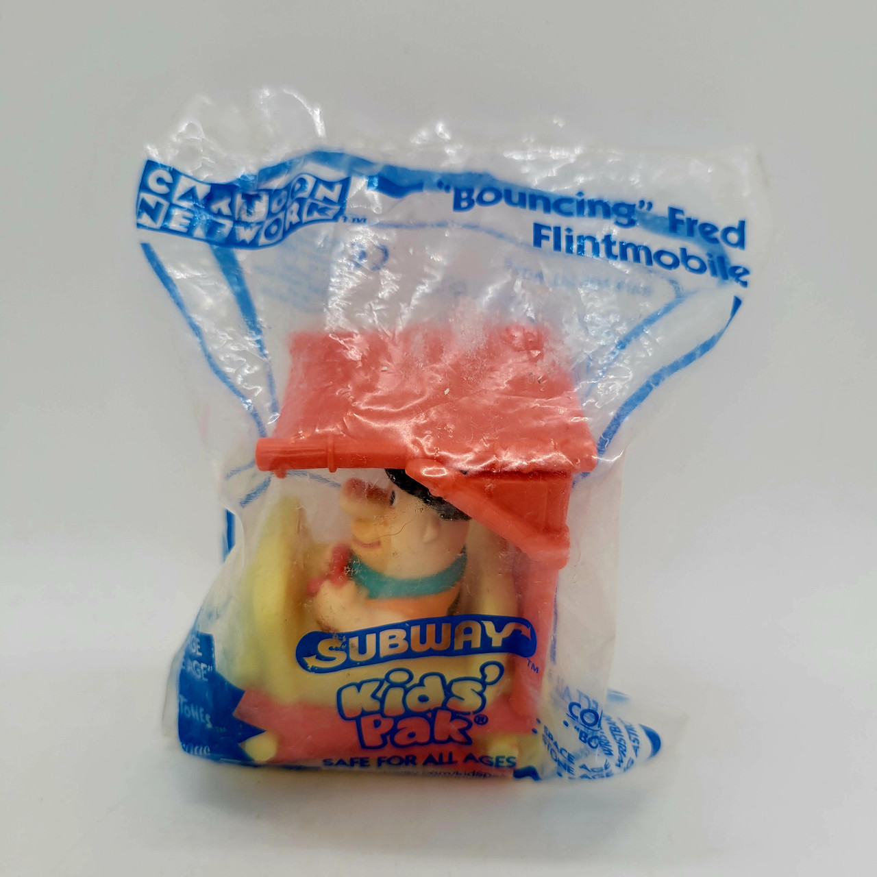 Subway Kids' Pak 1998 Stone Age to Space Age Bouncing Fred Flintmobile