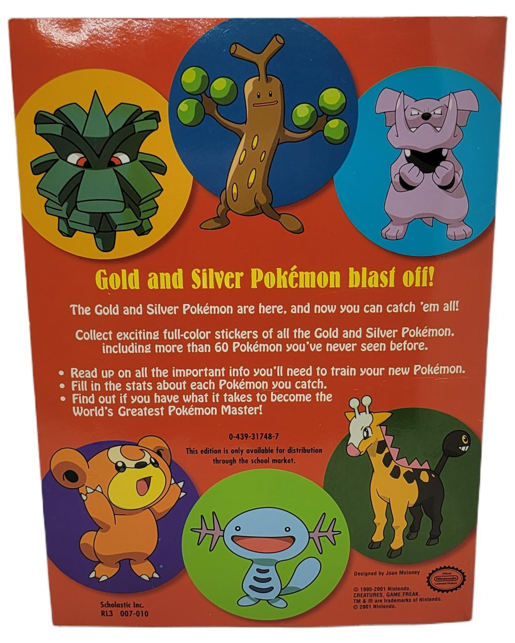 Scholastic 2001 The Official Pokemon Collector's Sticker Book 3