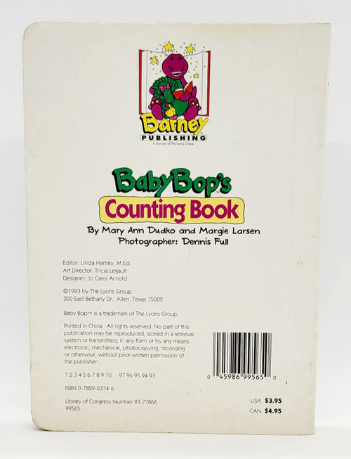 Baby Bop's Counting Book - Board Book (1993)