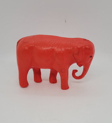 Vintage Celluloid Red Elephant Toy Figure