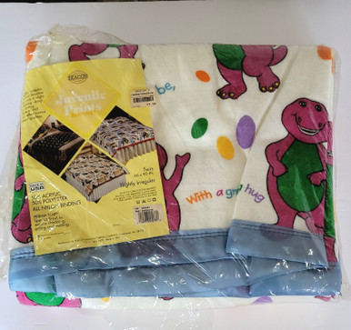 Barney and Friends Beacon Twin Slightly Irregular Blanket