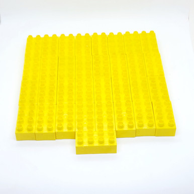 Mattel Mega Bloks 2 X 4 Lot of 33 Yellow Blocks