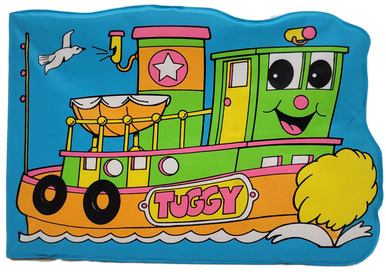 Tuggy the Tugboat 1987 I Love Opposites Big Bubble Book