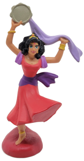 Disney Hunch Back Of Notre Dame Esmeralda In Red Dress 3" PVC Toy Figure