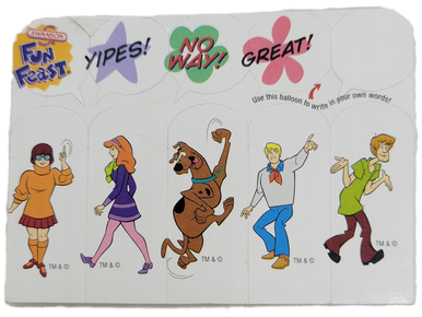 Swanson Fun Feast 1999 Cartoon Network Scooby-Doo! Sticker Set 3 of 6