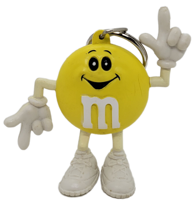Vintage Street Kids Yellow M&M Keychain Made in Korea