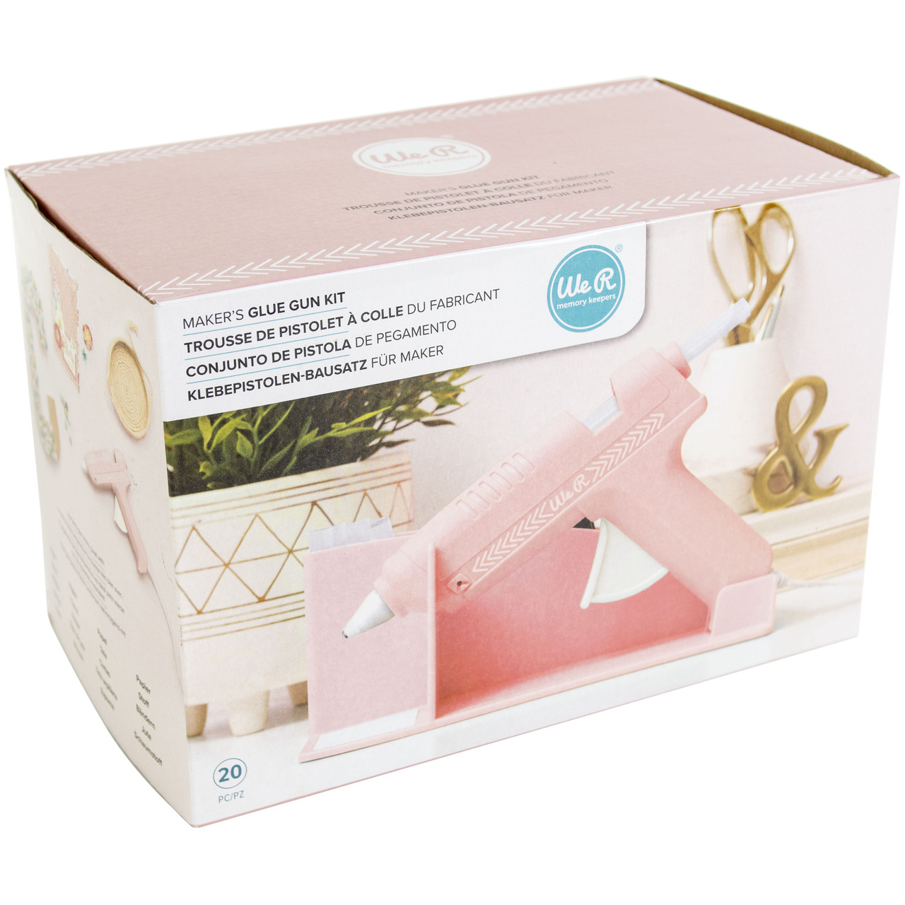 We R Memory Keepers Maker's Glue Gun Kit-Pink - WR614722 - GettyCrafts
